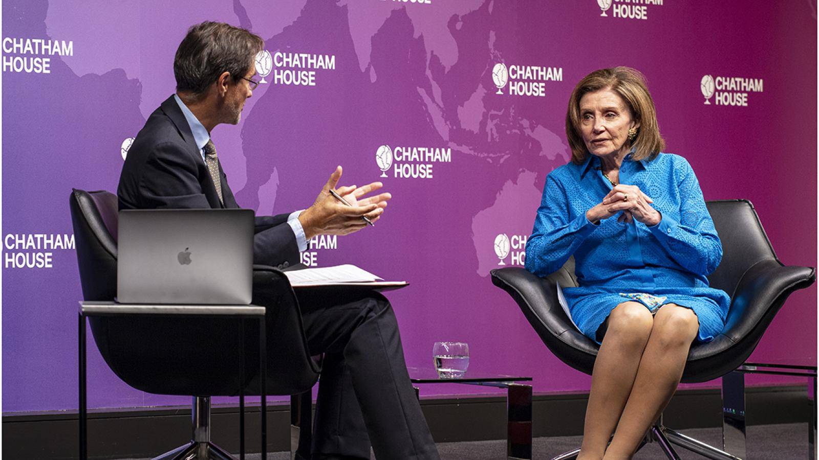 In conversation with Nancy Pelosi